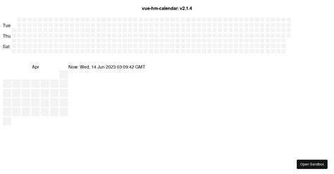 Vue Hm Calendar Examples Codesandbox