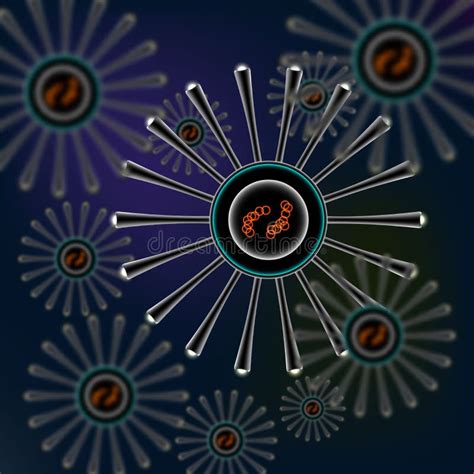 Vector Image Molecules Background Illustration Stock Vector Illustration Of Biology Abstract