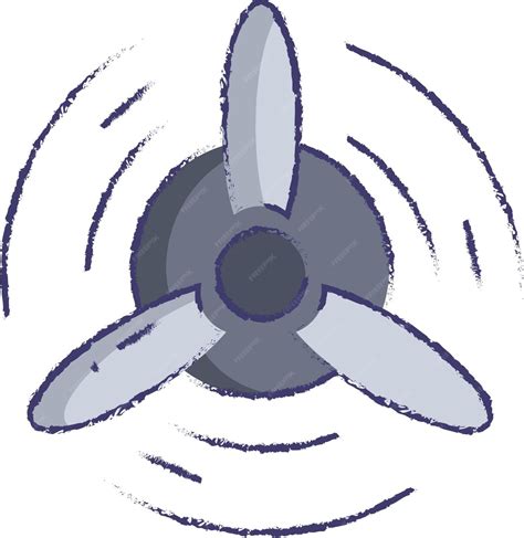 Premium Vector Propeller Hand Drawn Vector Illustration