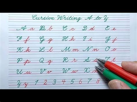 How To Write In Cursive Handwriting Cursive Writing A To Z For Beginners Cursive Writing