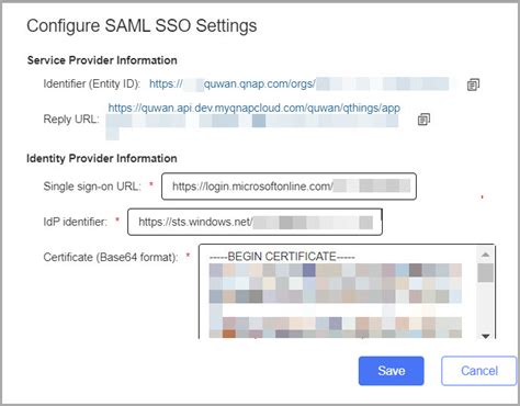 How Do I Configure SAML Based Single Sign On For The QuWAN QBelt VPN
