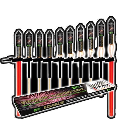 Darkstar Fireworks Blackboxx Starbase 10 Profi RaketenstÀnder