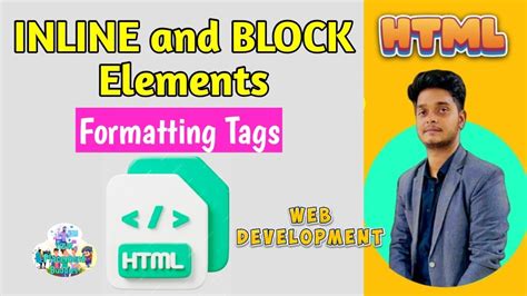 Inline And Block Elements In Html Formatting Tags In Html Web Development Tutorials Youtube
