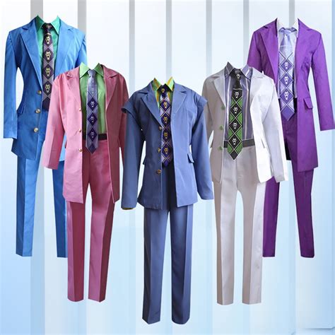 Jojos Bizarre Adventure Cos Kira Yoshikage Cosplay Costume Kira