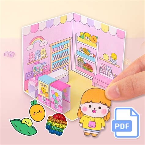 미니종이집 문구점 도안 토리와 만들기