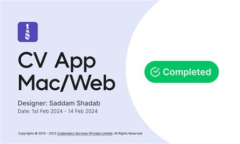 Cv App For Macwebdesktop Figma
