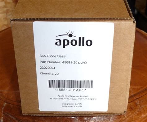 20 X Apollo Series 65 Detector Diode Base 45681 201 Apollo S65 Apollo