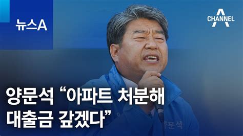 양문석 “아파트 처분해 대출금 갚겠다” 뉴스a Youtube