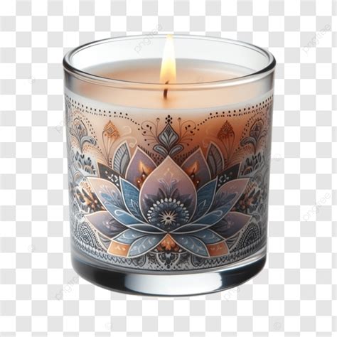 A Single Aromatherapy Candle Burning Gently Releasing Relaxing
