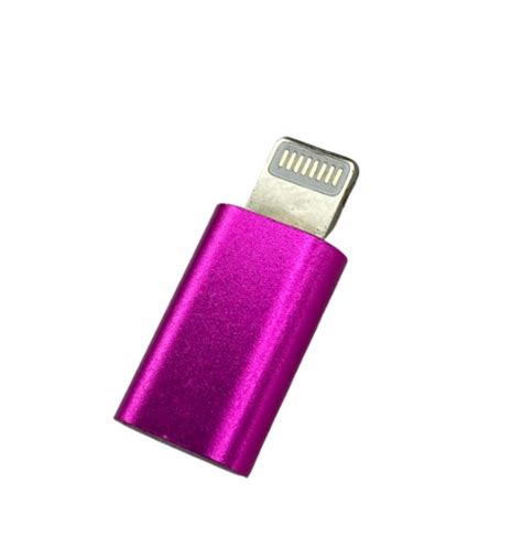 Переходник Otg с Micro Usb Мама Lightning Папа Розовый Te КОД 7622395