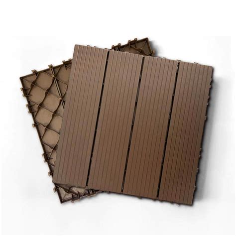 Wrightmaster 1 Ft X 1 Ft Quick Deck Plastic Interlocking Deck Tile In