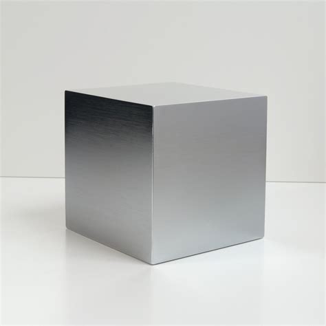 Cremation Urn Steel Cube Etternal Funeral Art