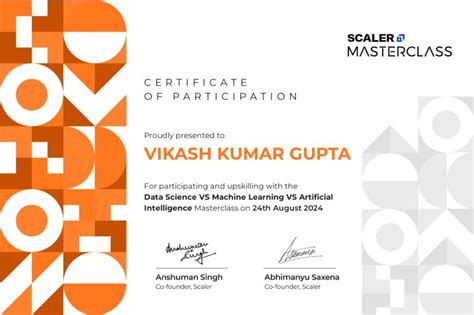 Vikash Kumar Gupta On Linkedin Certificate Data Science Vs Machine