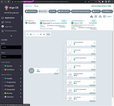 UI Links To Sub Applications In Other Namespace Are Broken Issue
