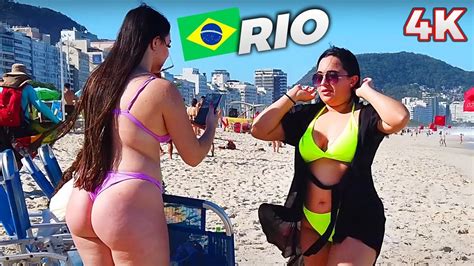 🔥rio De Janeiro Copacabana Beach Walks 🏖️ Best Beaches In The World 4k