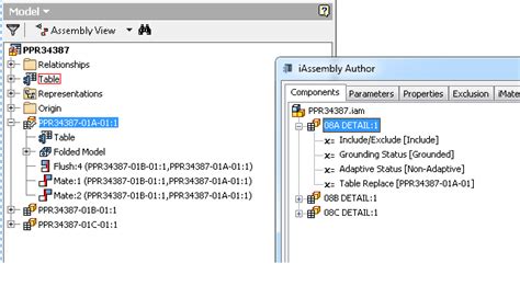 Ipart Names In Iassembly Table Autodesk Community
