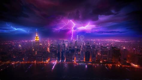 Powerful Electrical Current Energy Stock Illustration Illustration