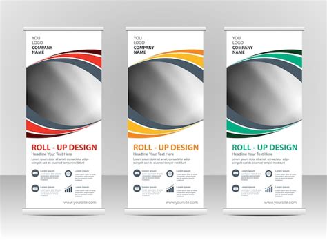 Premium Vector Roll Up Banner Stand Template