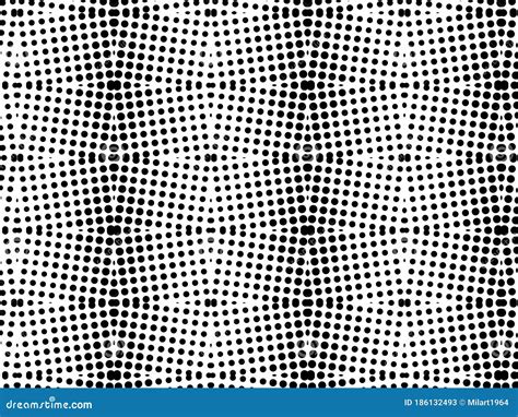 Abstract Black And White Vector Geometric Seamless Pattern Stock Illustration Illustration Of