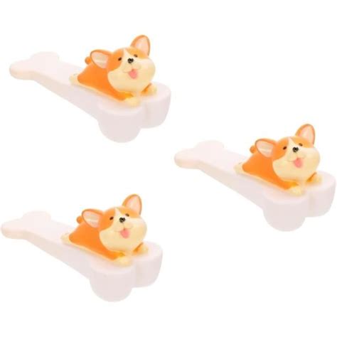 3 Pièces Butoir De Porte Dessin Animé Décor Pour Enfants Décor De Crème