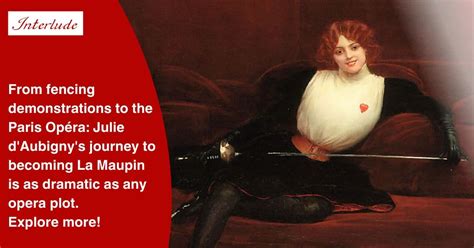 The Lesbian Diva And Swordswoman Julie Daubigny Aka Mademoiselle Maupin