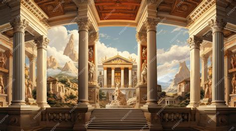 Premium Photo Essence Of Classical Architecture Design Ai Generated