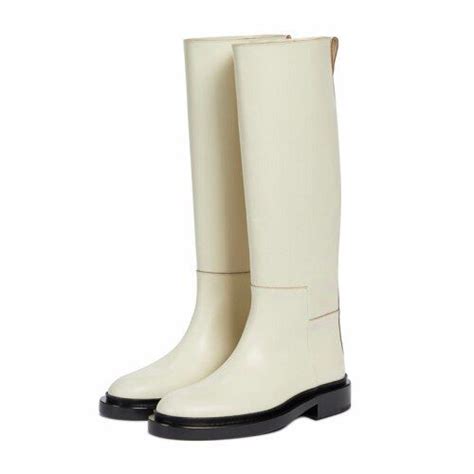 Breakj Women Knee High Boots Woman Snow Motorcycle Boots Shoes Genuine