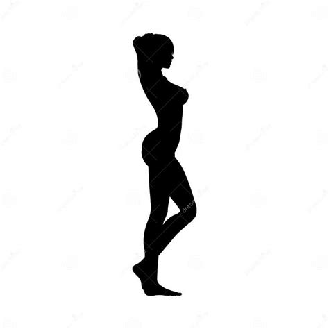Naked Girls Silhouette Stock Vector Illustration Of Figure 155909304