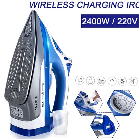 2400w Cordless Electric Steam Iron Portable Ironin Grandado