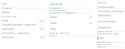 7 How To Get A Count Of Number Of Nodes Created Per Week In Views And