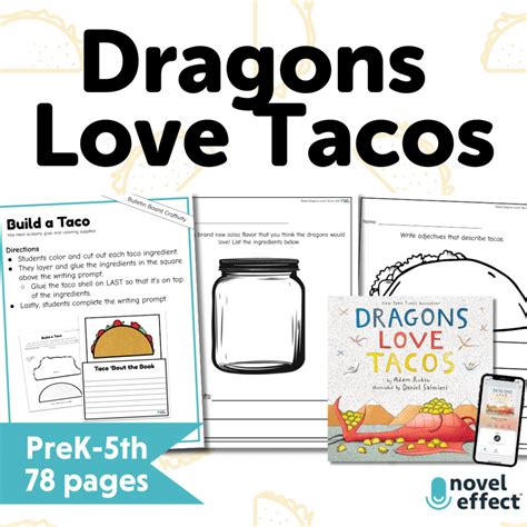 Dragons Love Tacos Activities Novel Effect