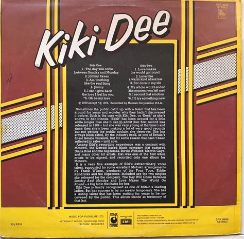 KIKI DEE 1974 UK SOUNDS SUPERB MFP VINYL LP SSPR 90030 EX MOTOWN EBay UK
