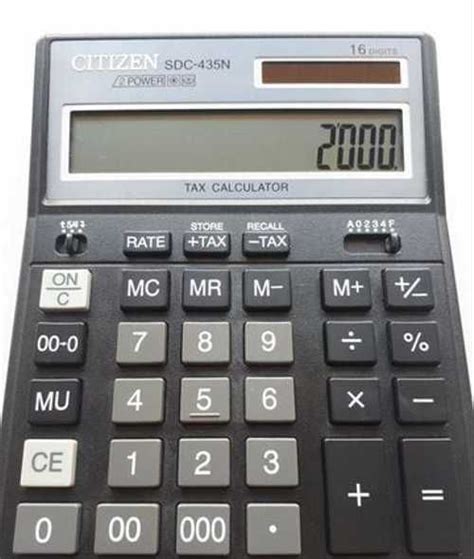 Калькулятор Citizen SDC-435N, 16-разрядный, черный | Festima.Ru ...