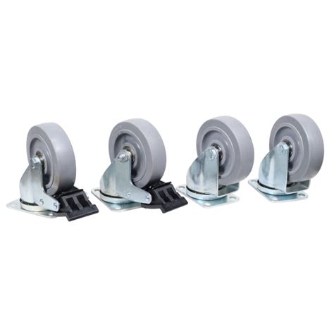 Mobile Equipment Wheels 4 Inch Air Compressor Casters Abs Material