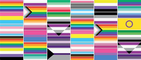 Background Consisting Of The Lgbt Flags Of Different Sexual