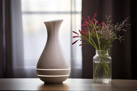 Premium Ai Image Tranquil Elegance Aromatherapy Diffuser Basking In Soft Lighting