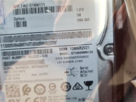 New 01lj063 01nn111 1 8tb 12gbs Sas 10k Ibm Fs7200 V7000 Ebay