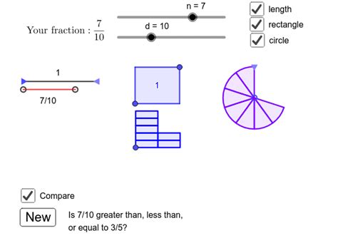 Fraction Visualizer Geogebra