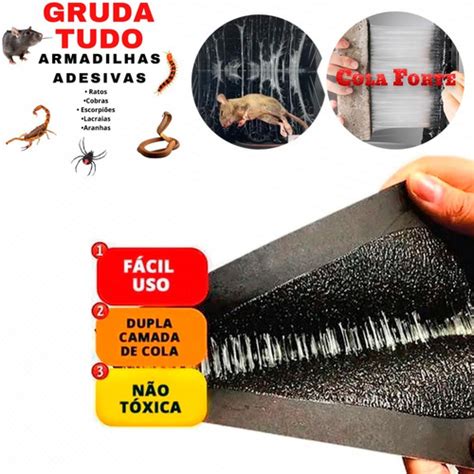 Ratoeira Adesiva Cola Pega Rato Visgo American Kit Pe As Mercadolivre