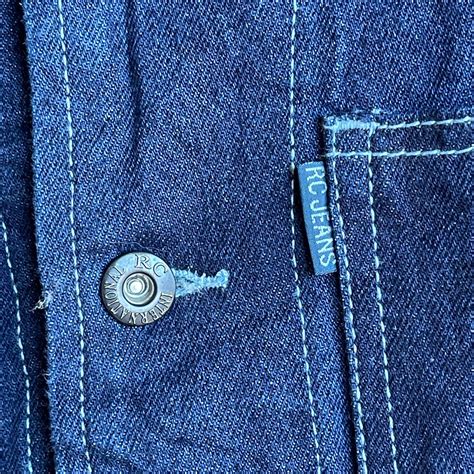 Pick Vintage Rc Jeans Chore Trucker Denim Jacket Size L Etsy