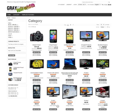 Grayscale Full Width Responsive Magento Extension By WebAndPeople