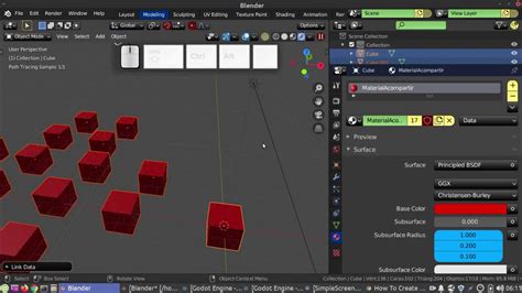 Blender 2 82 agregar material a múltiples objetos YouTube