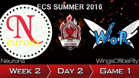 《lol》2016 Ecs 夏季賽 國語 W2d2 Neu Vs Wor Game 1 Youtube