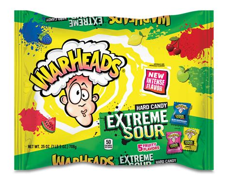 Warheads Extreme Sour Hard Candy Laydown Bag 708 G 12 Pack Exotics