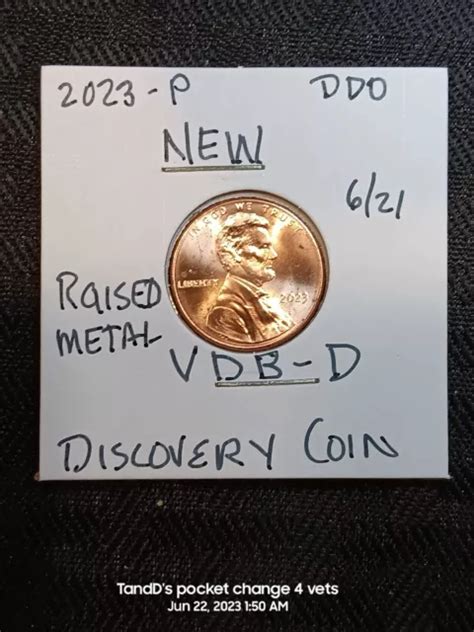 2023 Shield Error Vdb D Variety New Discovery Full D Raised Metal 27