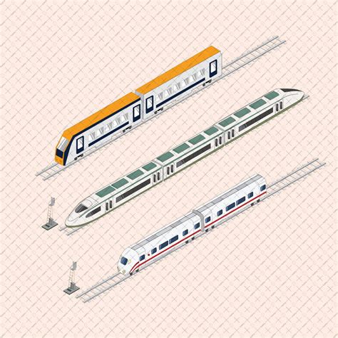 Axonometric Vector Trains And Station Artofit