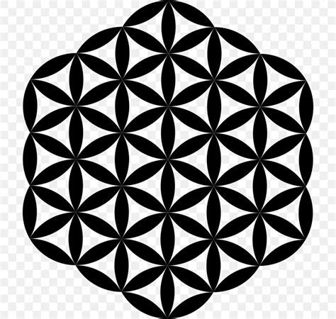 Overlapping Circles Grid Sacred Geometry PNG 710x780px Overlapping