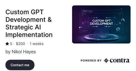 Custom Gpt Development And Strategic Ai Implementation By Nikol Hayes