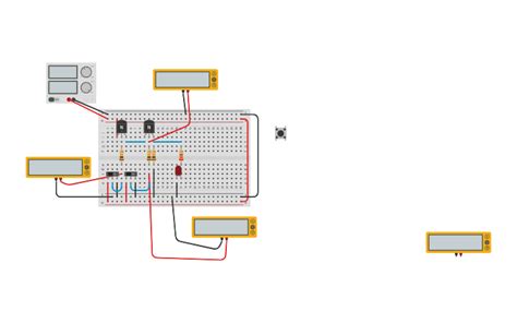 Circuit Design Compuerta And Con Transistores Tinkercad