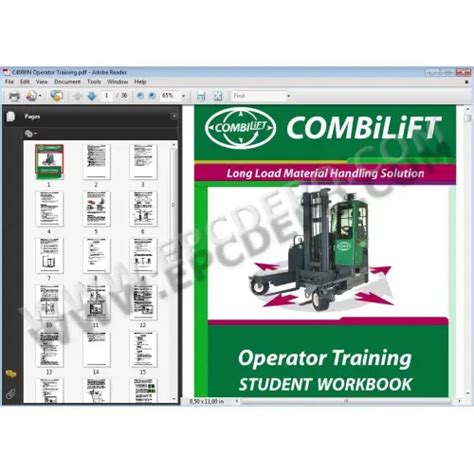 Combilift Forklift Epc Spare Parts Catalog Service Manuals